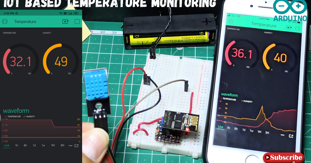 Blynk ESP01 DHT11 Temperature Sensor
