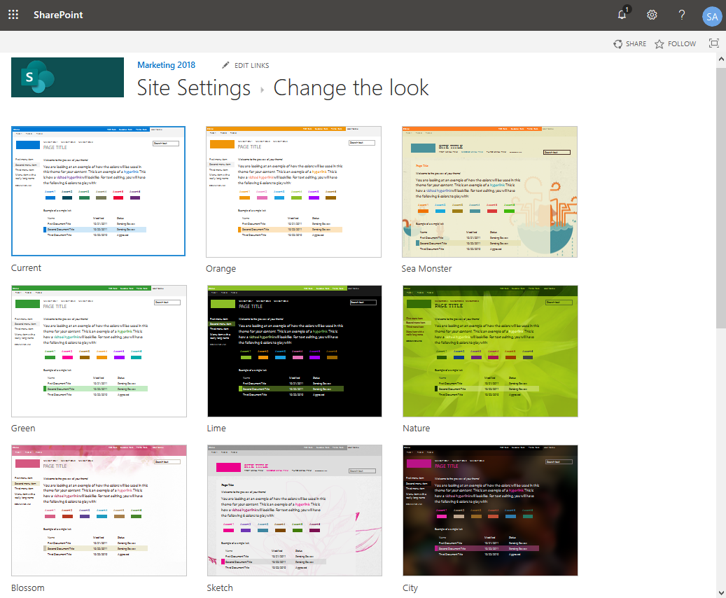 SharePoint Online: How to Change Site Theme using PowerShell ...
