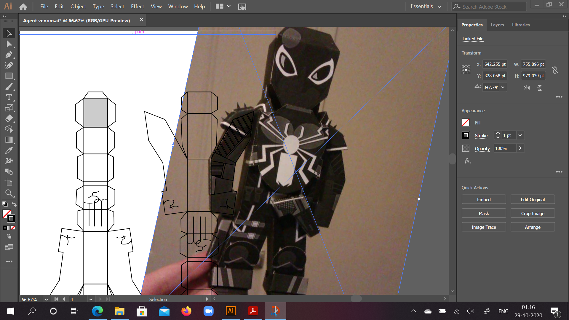 Fabulous Craft: Agent Venom paper hero