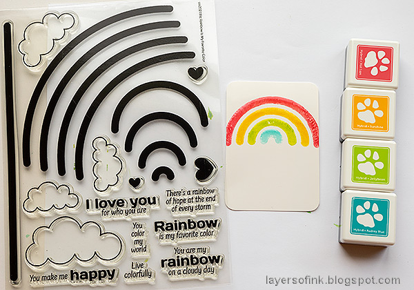 Layers of ink: Rainbow Artist Trading Cards