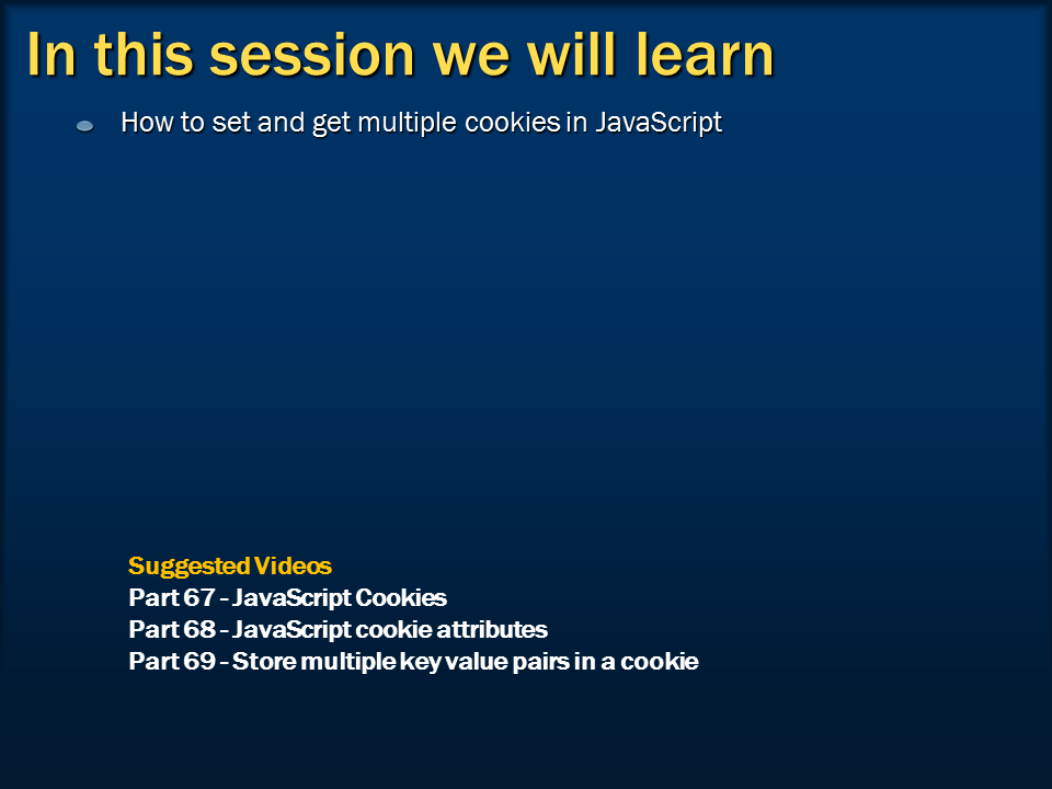 Sql server, .net and c# video tutorial: Set and get multiple cookies in ...