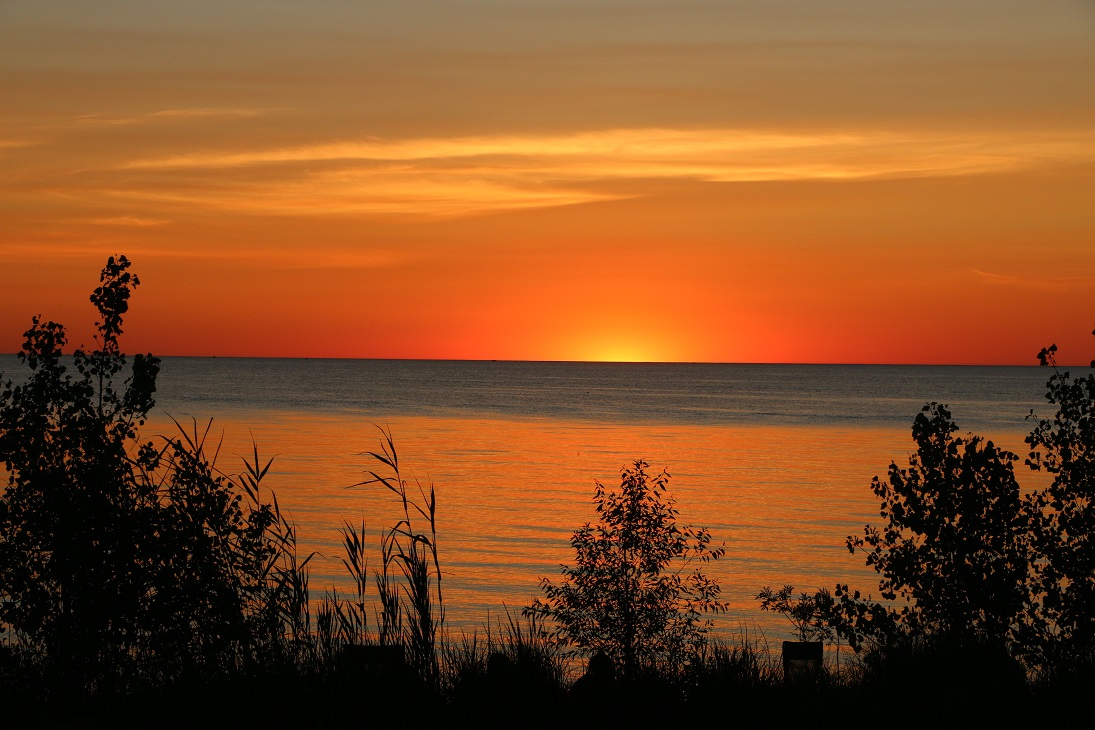 Michigan Exposures: A Sunset on the Saginaw Bay