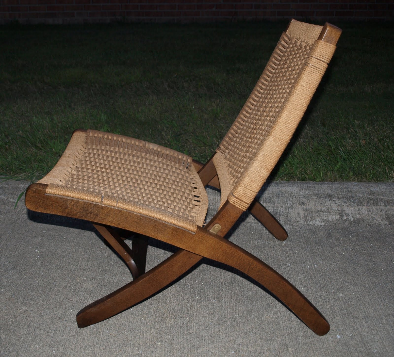 Funky Home Finds: For Sale: Wegner Style Danish Modern Paper Rope Cord ...