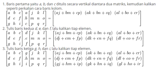 Perkalian Matriks pada Matlab