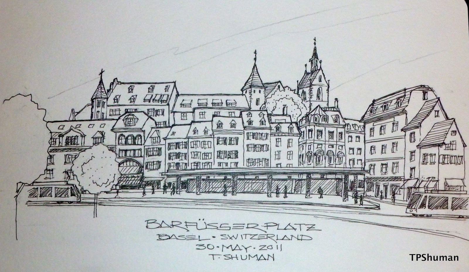 Unstringing the Bow: Sketching in Basel, Switzerland