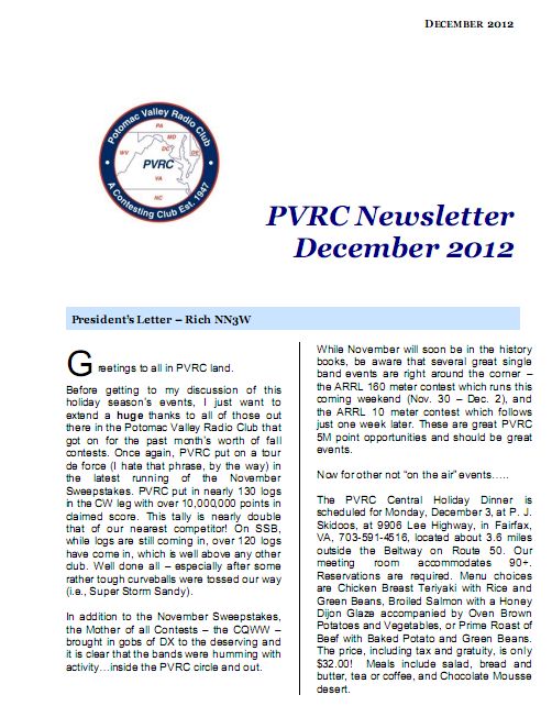 F5IRO Freddy: PVRC Newsletter