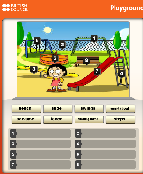 PROYECTO BILINGUE CBM: Playground labelling game