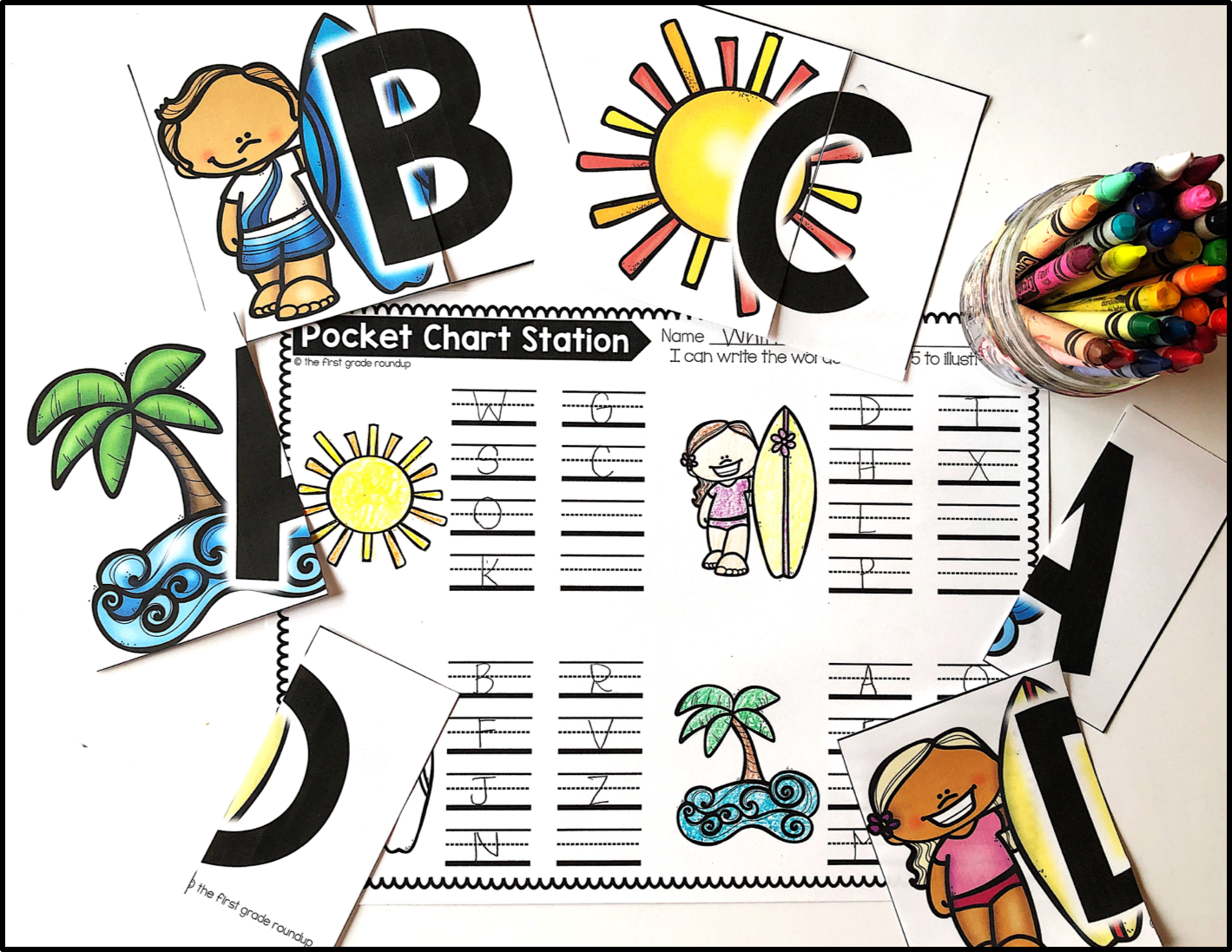 4 Easy Pocket Chart Center Ideas That Kids Will Love - The First Grade ...