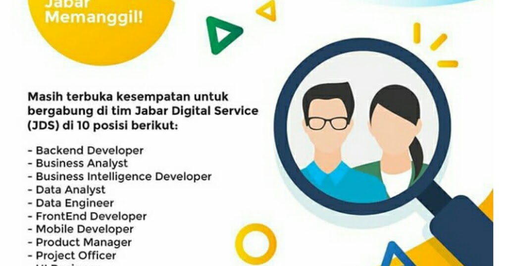 Rekrutmen Jabar Digital Service Provinsi Jawa Barat Tahun 2019 ...