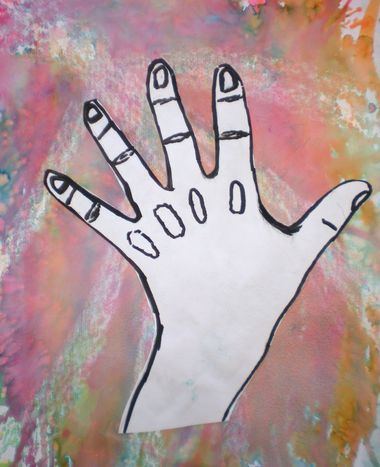 Miss M's Art Room: 7th Grade Hand Contour Drawings