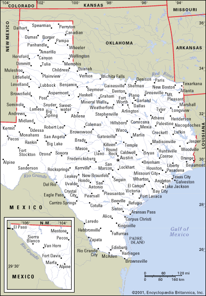 LIST OF CITIES IN TEXAS