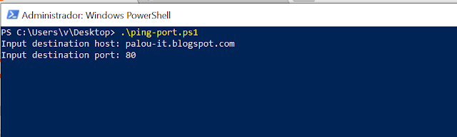 Palou-IT: Ping to a specific port