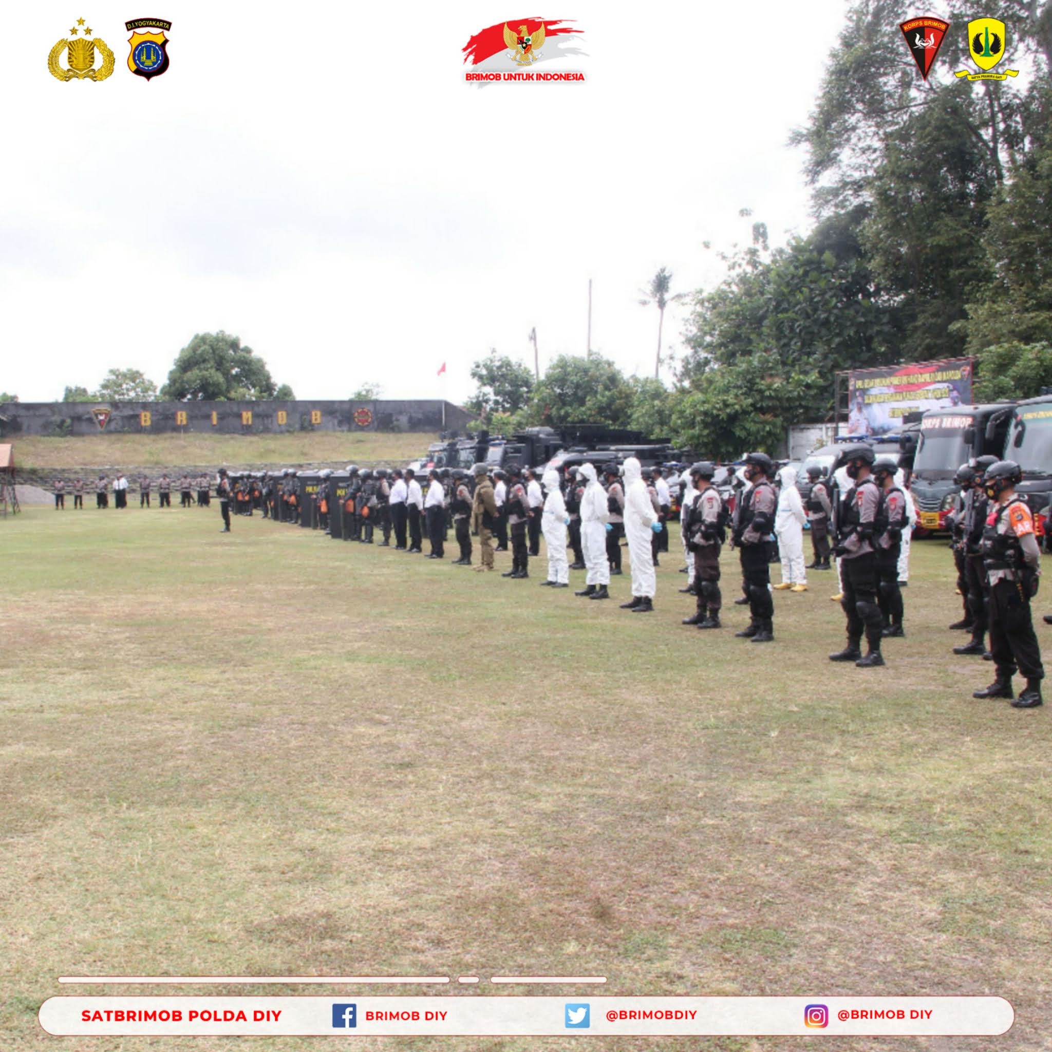 SATBRIMOB POLDA DIY MELAKSANAKAN APEL GELAR PASUKAN DAN PERLENGKAPAN DALAM RANGKA PEMBENTUKAN ...