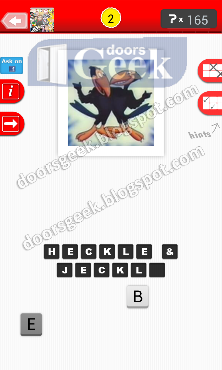 Guess The Cartoon Level 10-2 ~ Doors Geek