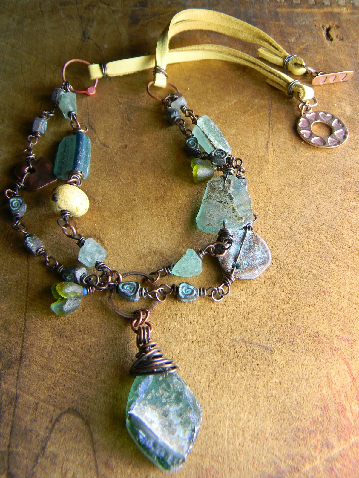 Chrysalis for the Curious: Rustic Roman Glass Jewelry