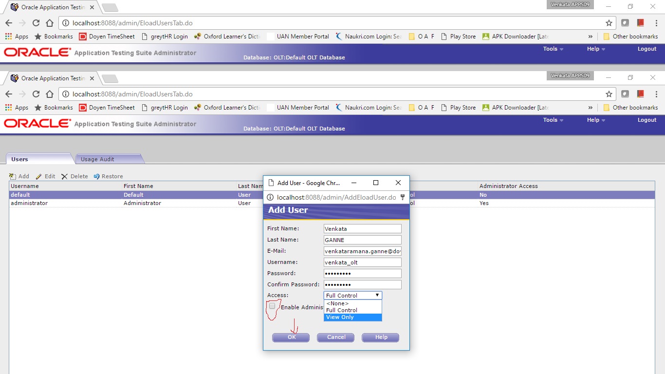 Oracle Masterminds Create A User In Oracle Load Testing Olt