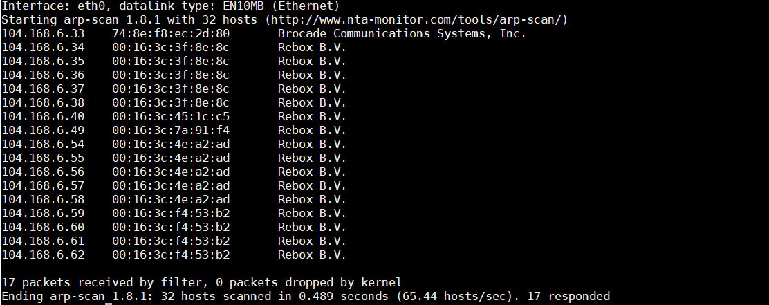 Scanning Internal Network menggunakan ARP Scanner - LinuxSec