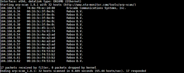 Scanning Internal Network menggunakan ARP Scanner - LinuxSec