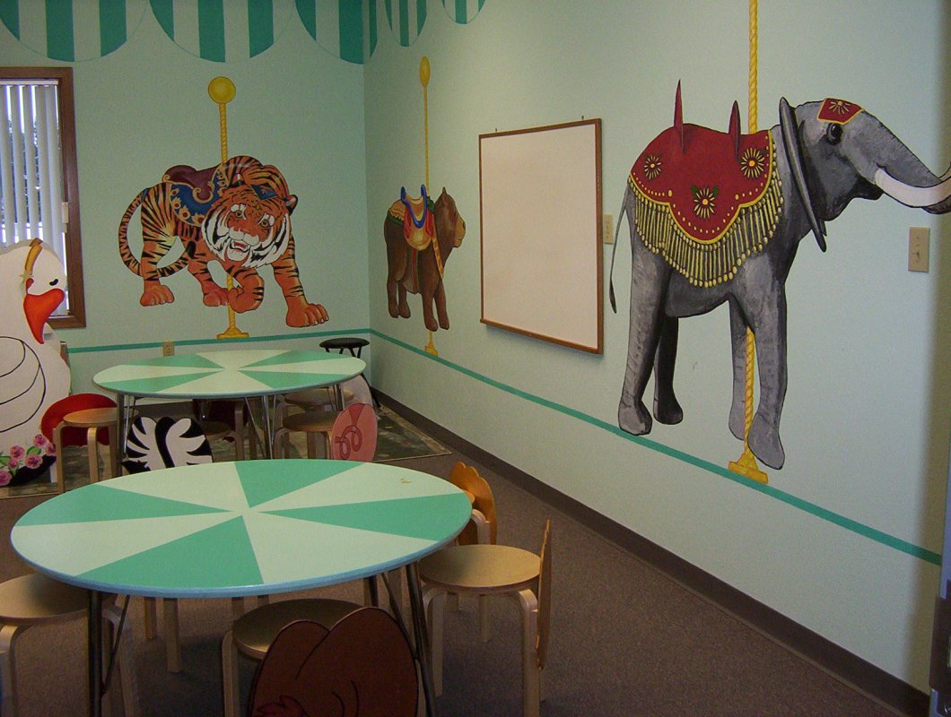 In Rainbow Colors-Paint!: Carousel Room