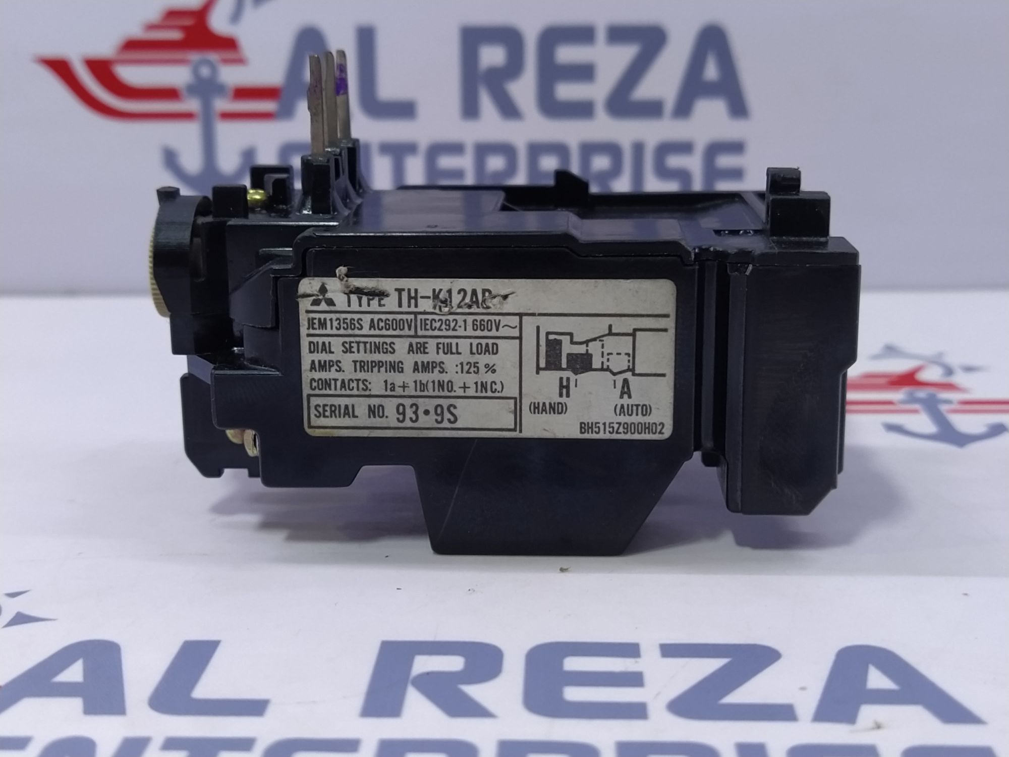 MITSUBISHI TH-K12AB THERMAL OVERLOAD RELAY 5.2 - 8A