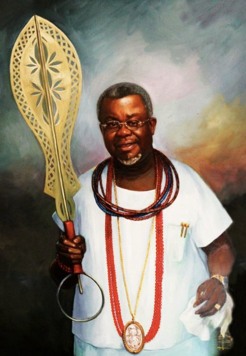 Chief Tom Ikimi (Oil On Board) – HIGH CHIEF TOM IKIMI