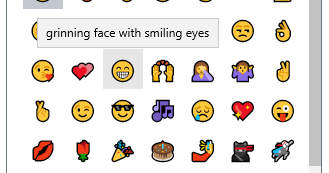 Emojis ... Windows Full Stop