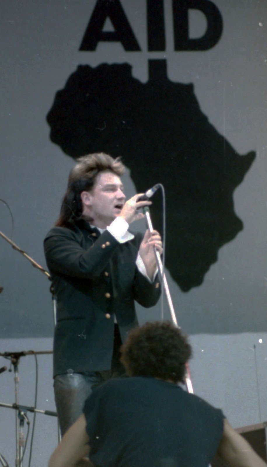 Seizoensgebonden: U2 Live Aid Wembley Stadium Londen Engeland July '85