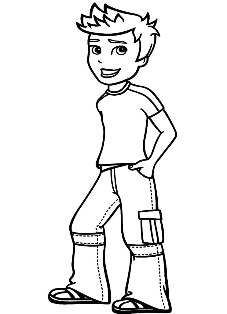 People Coloring For Kids: Boy Coloring Pages For Kids