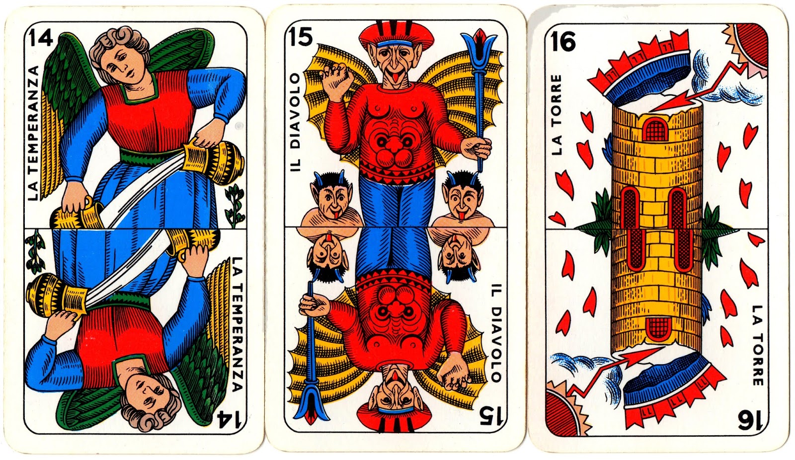 Taro Erdő Lombján a Virágok..: Tarocco Piemontese - Dal Negro - 1972