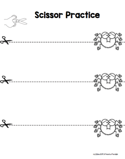 Halloween Easy Cutting Practice ~ Preschool Printables