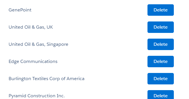How to delete the records with a button in LWC
