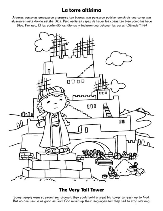 La torre de babel para niños actividades - Imagui