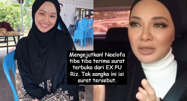 Neelofa terima surat terbuka dari bekas kekasih PU Riz. Mengejutkan bekas kekasih PU Riz ...