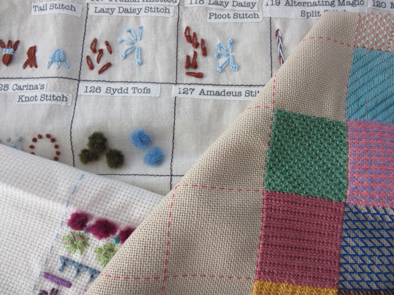 Queenie's Needlework: Sunday Stitch School - Lesson 127: Amadeus Stitch