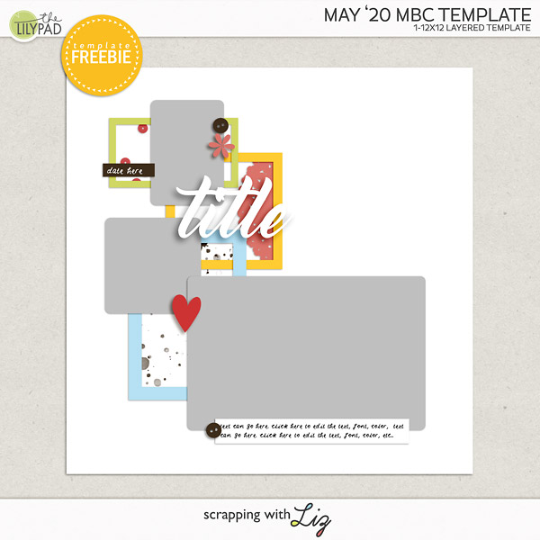 Monthly Blog Challenge - May 2020 MBC / Scrapping with Liz