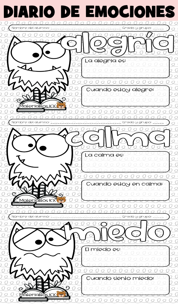 Mi Diario de las Emociones | Mundo de Rukkia