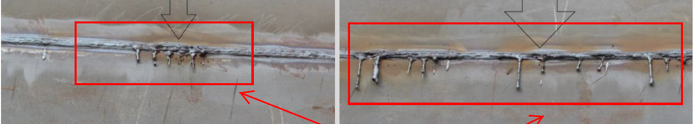 Materials & Welding: Weld melt through due to excessive back gouging