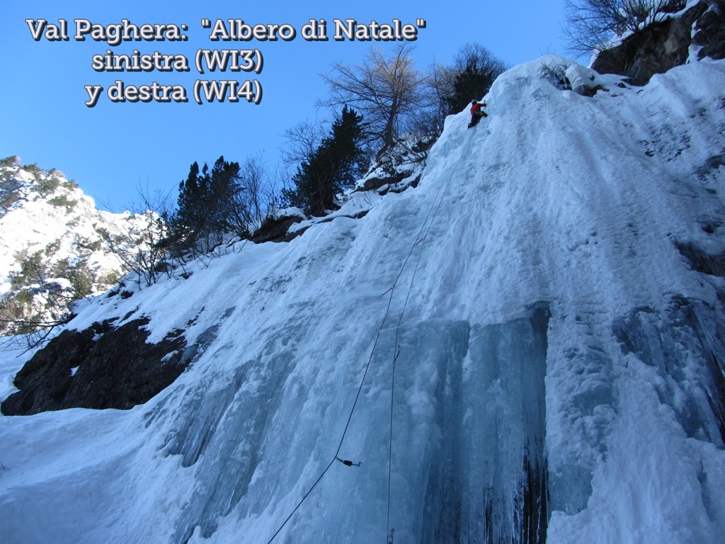 Maniobras de escapismo: Val Paghera: "Albero di Natale" sinistra (WI3 ...