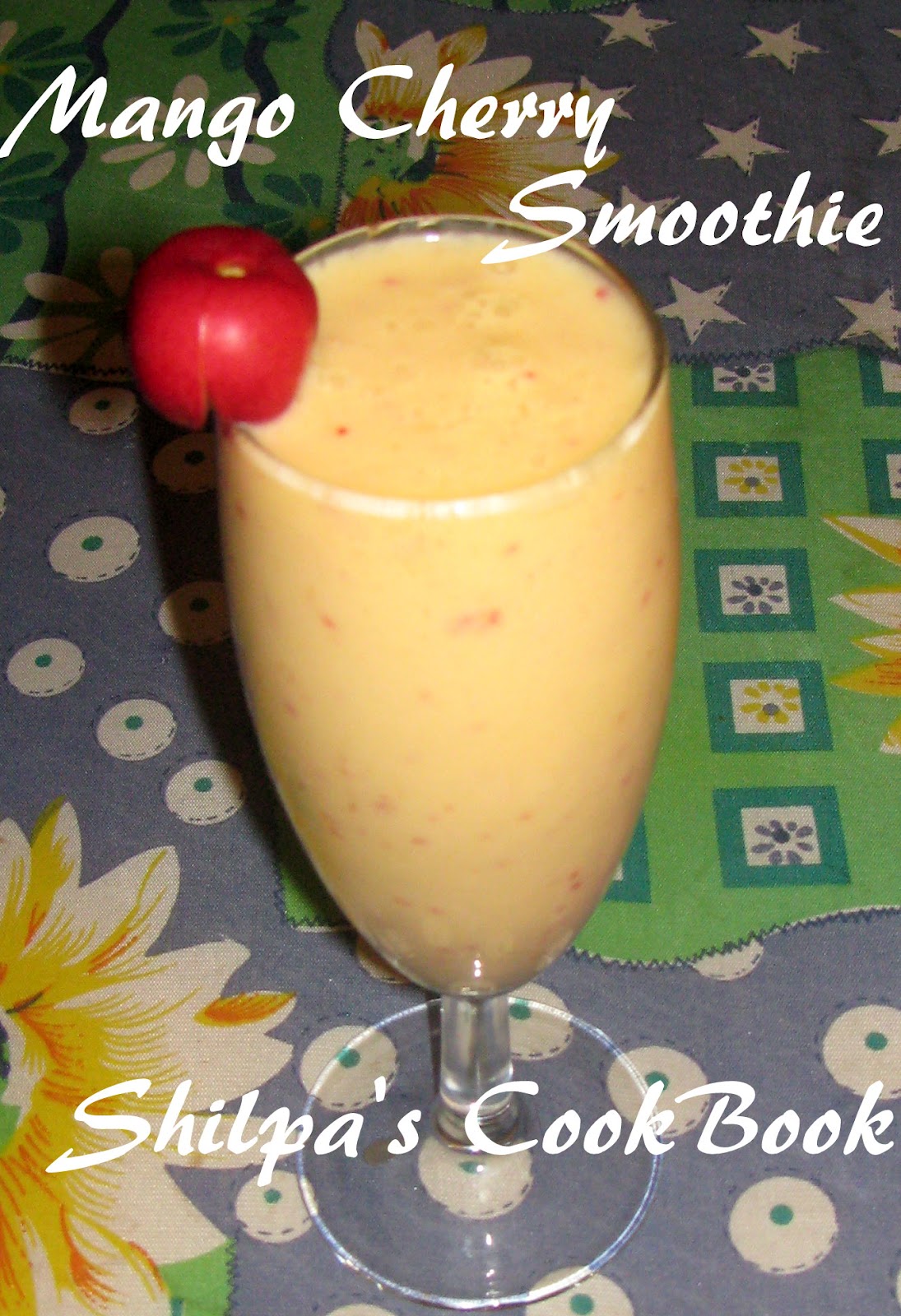 Cook Book: Mango Cherry Yoghurt Smoothie