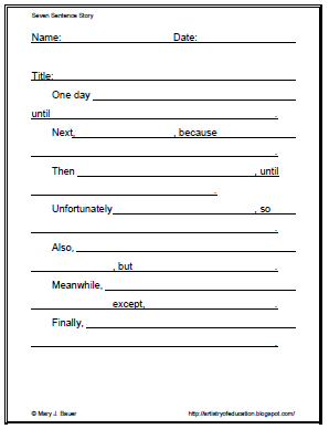 Artistry of Education: Writing with Transition Words: Seven Sentence ...