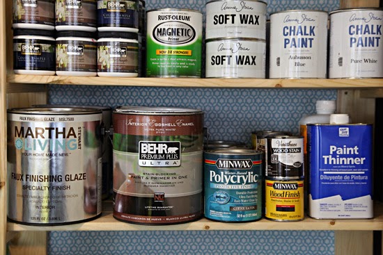 IHeart Organizing: Our Storage Spaces: Storage Room Paint Organization