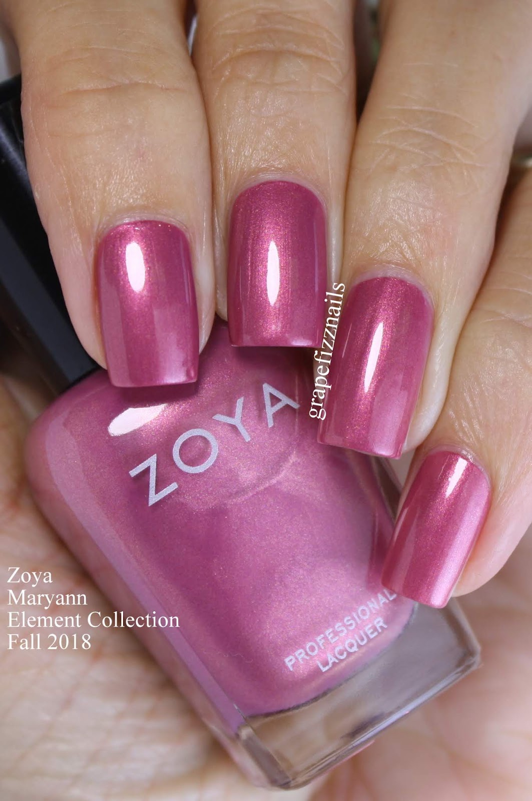 Grape Fizz Nails: Zoya Element Collection, Fall 2018