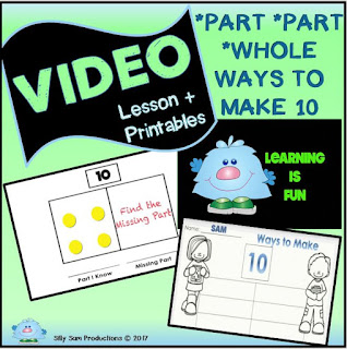 Laugh and Learn with Silly Sam: *Ways to Make Ten *Part-Part-Whole ...