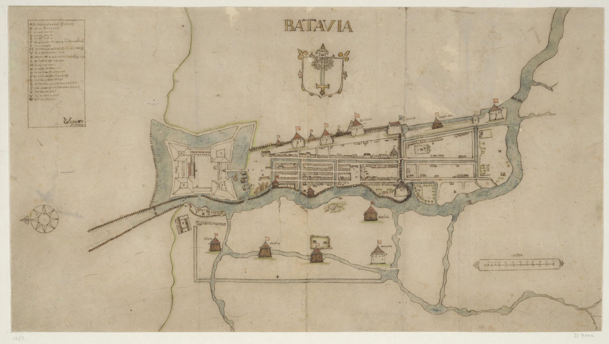 Indonesia Zaman Doeloe: Salah satu peta tertua tentang Kastil Batavia ...