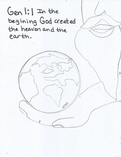 Genesis 1 Colouring Pages Sketch Coloring Page