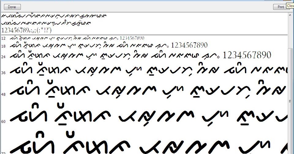 Font Aksara Lampung: Had Lampung Yuza Rounded