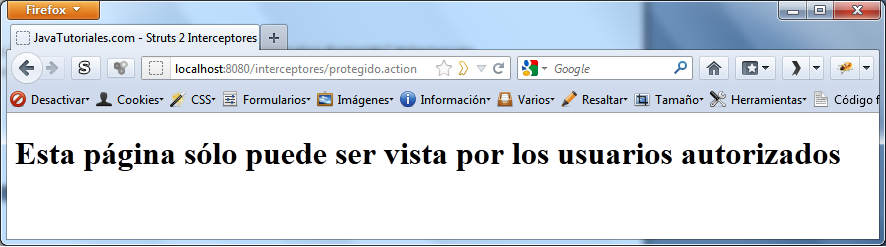 Tutoriales de Programacion Java: Struts 2 - Parte 6: Interceptores