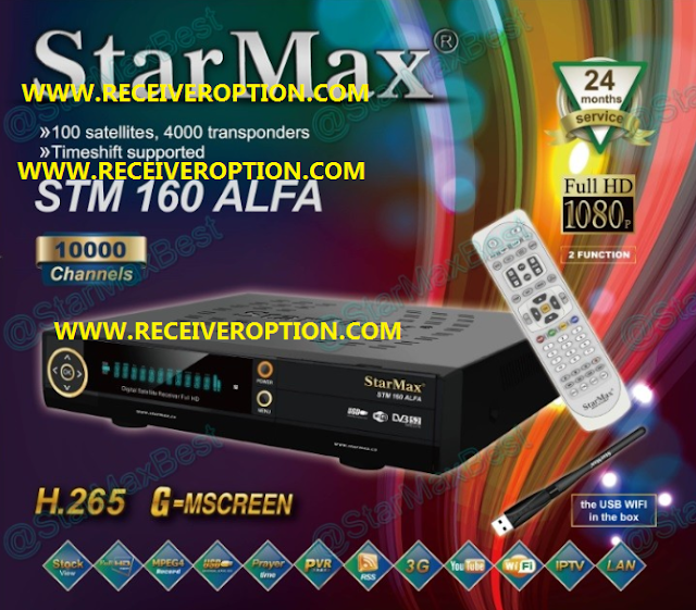 STARMAX STM 160 ALFA HD RECEIVER POWERVU KEY NEW SOFTWARE - How To ...