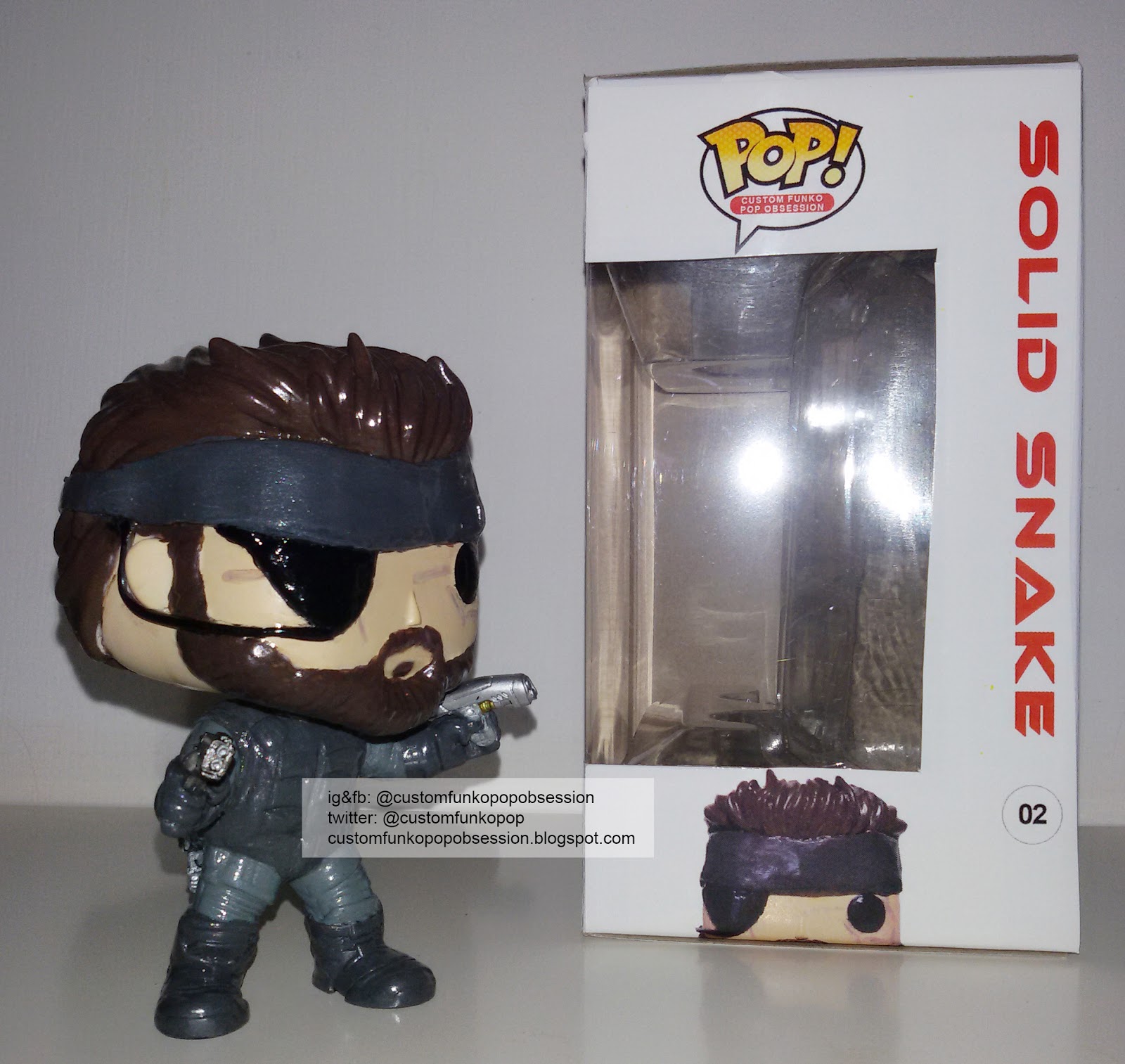 Metal Gear Solid Custom Funko Pop Of Solid Snake