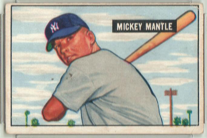The Baseball Card Store: 1951 Bowman Mickey Mantle rookie card